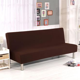 Generic Einfarbig Sofabett&uuml;berzug Polyester Spandex Stretch Futon Schutzh&uuml;lle Protector Elastisch Vollklappbar Couch Sofa Shield Klappcouch Ohne Armlehnen Ant