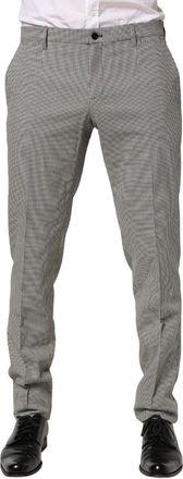 Dolce & Gabbana Homme, Pantalons, Gris, Taille: L Pantalon de costume skinny en coton