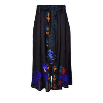 Forte_Forte Lana Cotton Stilvoller Gonna - - Skirts - Damen - Schwarzk - XS