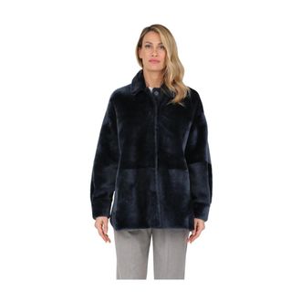 Gimos Wendbare Shearling-Jacken - - Jackets - Damen - Blau - S