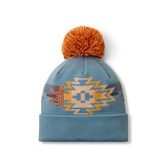 Ariat Womens Serape Beanie Hat in Teal Serape, Size OS, by Ariat