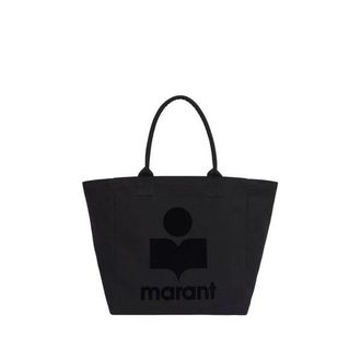 Isabel Marant Sac cabas Yenky en toile &agrave; logo brod&eacute;