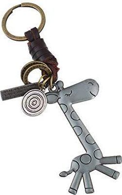 Generic Porte-cl&eacute;s mignon pour homme et femme - Motif girafe - Cadeau danniversaire - Design tendance