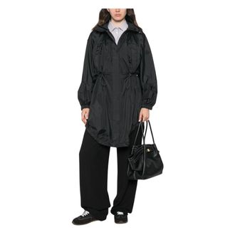 Moncler Kapuzenjacke mit Kordelzug - - Jackets - Damen - Schwarzk - S