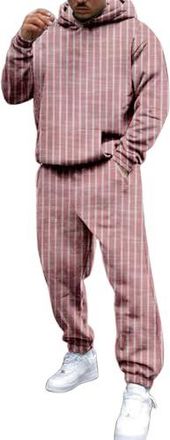 Generic Ensemble complet de surv&ecirc;tements de sport pour homme 2026 automne hiver sweat-shirt pour homme un haut sportif d&eacute;contract&eacute; ray&eacute; pour la marche, la cou