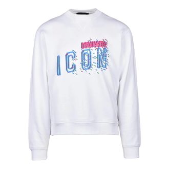 Dsquared2 Herren, Sweatshirts & Hoodies, Wei&szlig;, MGr&ouml;&szlig;e