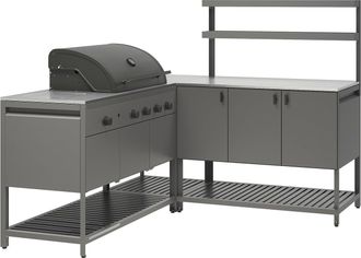 IKEA B&Aring;TSK&Auml;R Au&szlig;enk&uuml;che mit Gasgrill