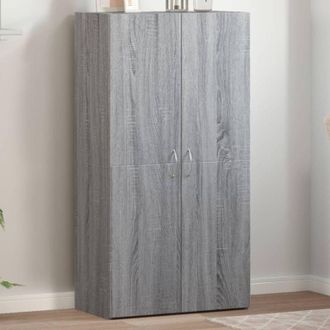 vidaXL Armoire de classement sonoma gris 60x32x115cm bois ding&eacute;nierie Vidaxl