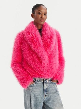 Yes London Pelzmantel 026 Rosa Regular Fit