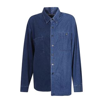E.L.V. Denim Denimfarbenes Hemd - - Blouses & Shirts - Damen - Blau - M/L