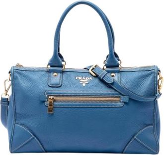 Prada Pre-owned Vintage Satchel - Femme - Pre-owned - Bleu - Taille: ONE Size