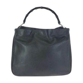 Gucci Pre-owned Bamboo Leather 2way Bag - Femme - Pre-owned - Noir - Taille: ONE Size
