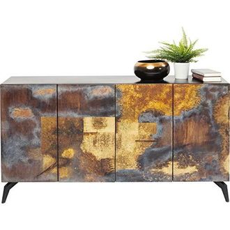 Kare Design Design Sideboard Oxy, Metall Sideboard im Industriallook, handgefertigtes Unikat, au&szlig;ergew&ouml;hnliches TV- Board, (H/B/T) 80x150x41cm