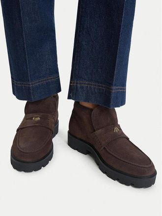 Tommy Hilfiger Stiefeletten Th Enamel Charm Loafer Boot FW0FW09680 Braun
