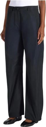 Liviana Conti Femme, Pantalons, Noir, Taille: 38 FR Pantalon droit &agrave; cinq poches en taffetas