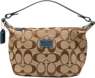 Coach Sac Mini en Toile Pre-owned - Femme - Pre-owned - Brun - Taille: ONE Size