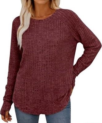 Generic sous Pull Femme Haut Thermique Femme sous Pull Thermique Femme Doux Glamour D&eacute;bardeur Tricot&eacute; Col Mi Haut Multicolore Motif Tendance Chaud Et Conforta