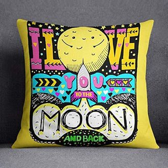 Bonamaison Le Jardin du Lin Kissenhüllen, Cotton, Mehrfarbig, 45x45