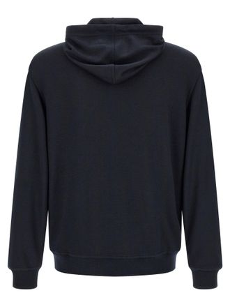 Brunello Cucinelli Cashmere and Silk Blend Hoodie - Black
