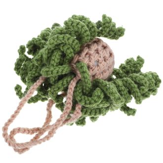 Valiclud Handgefertigter H&auml;kel Pflanzen anh&auml;nger f&uuml;r Autospiegel Dekoratives Geh&auml;keltes Auto h&auml;ngeornament aus Sicherer Wolle Modischer R&uuml;ckspiegel schmuck f&uuml;r