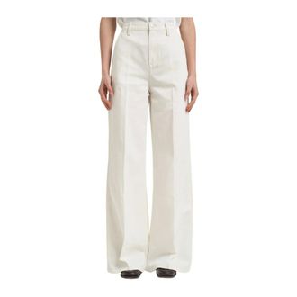 7 For All Mankind Femme, Pantalons, Blanc, Taille: W26 Wide Pantalons
