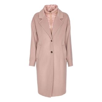 Herno Wollmantel mit doppeltem Knopf - - Coats - Damen - Rosa - M
