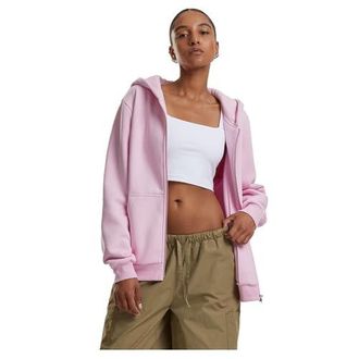 Urban Classics Tb7286-ladies Fluffy Zip Hoody Maillot de surv&ecirc;tement, Rose Doux, L Homme