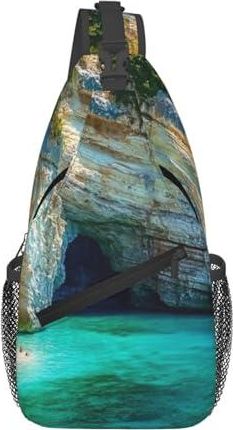 Generic Sac &agrave; bandouli&egrave;re Coastal Cave - Sac &agrave; dos de voyage pour homme - Sac &agrave; dos de randonn&eacute;e