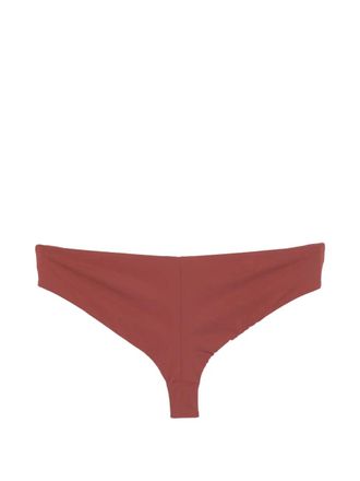 Brunello Cucinelli Womens Cocoa Embellished Bikini Bottoms Ss26 W