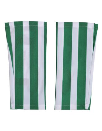 Dolce & Gabbana Womens Green White Nylon Fingerless Wrist Length Gloves 07+pa