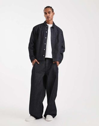 Asos Circular Design Collection - Schwere, lockere Jeans in Indigoblau, Kombiteil