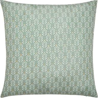 Douceur d'Int&eacute;rieur Kissen, Abnehmbarer Bezug, 60 x 60 cm, Piana, Salbei, Polyester, Bedruckt mit metallic