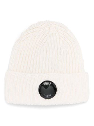 C.P. Company bonnet &agrave; d&eacute;tail de verres de lunettes - Blanc