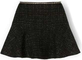 Motivi Femme, Jupes, Noir, Taille: 40 FR Mini-jupe trap&egrave;ze en bouclette