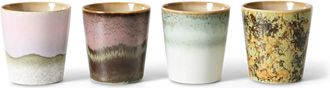 HKliving Tasses à café en grès - Set de 4 HKliving