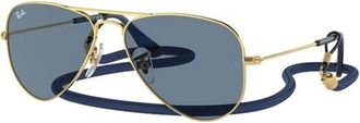 Ray-Ban unisex, Accessoires, Jaune, Taille: 52 MM Junior Aviator Rj9506S 223/1U