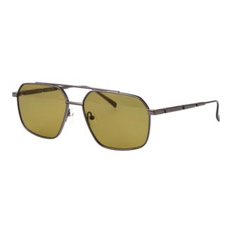 Alexander McQueen Stylische Sonnenbrille Am0477S f&uuml;r den Sommer - - Accessories - Herren - Gelb - 59 MM