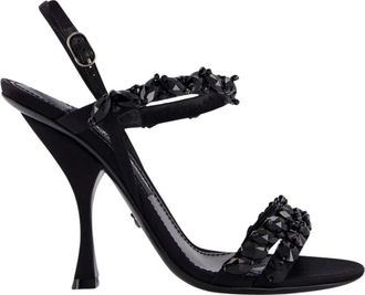 Dolce & Gabbana Femme, Chaussures, Noir, Taille: 38 1/2 EU Sandales &agrave; talons hauts Keira 2.0