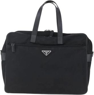 Prada unisex, Pre-owned, Noir, Taille: ONE Size Sac à main en nylon Pre-owned