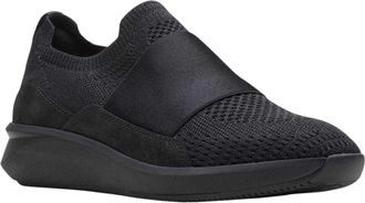 Clarks Un Rio Sneaker f&uuml;r Damen, Jerseyware (Schwarz)