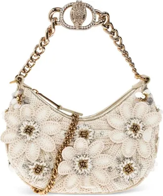 Kurt Geiger Femme, Sacs, Beige, Taille: ONE Size Petit sac hobo &agrave; cha&icirc;ne Chelsea