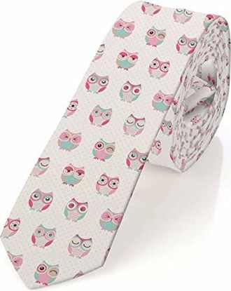 Generic Hiboux De Dessin Animé Cravate Élégante Cravate Homme Doux Cravates Hommes Pour Femmes Bureau Scolaires