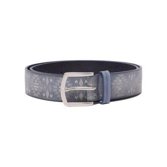 Orciani Lasergeschnittener Lederg&uuml;rtel - - Accessories - Herren - Blau - 100 CM
