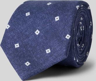 Gierremilano Seidenkrawatte aus reiner Seide mit Logo-Patch (7,5 cm)