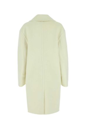Bottega Veneta Womens Ivory Wool Blend Coat 7112 Cappotti