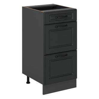 Vicco Meuble cuisine R-Line, Anthracite campagne, 40cm avec tiroirs, sans pt Vicco
