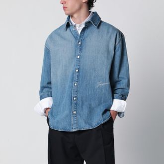 Jacquemus Simon Hemd aus blauem de-N&icirc;mes-Denim