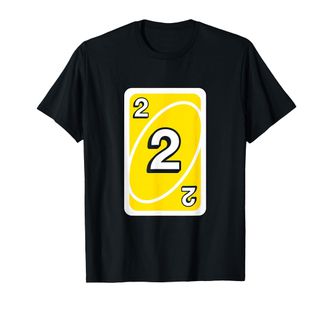 Uno Halloween Gelb 2 Karte T-Shirt