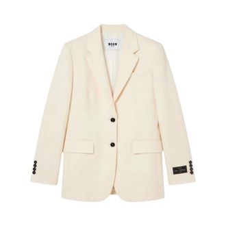 Msgm Einreihiger- ma&szlig;geschneiderter Blazer - - Jackets - Damen - Beige - M
