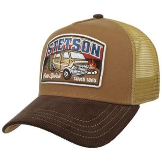Stetson Casquette by The Campfire Small Femme/Enfant - Trucker de Baseball Mesh Snapback, avec Visiere Printemps-ete - Taille Unique Marron